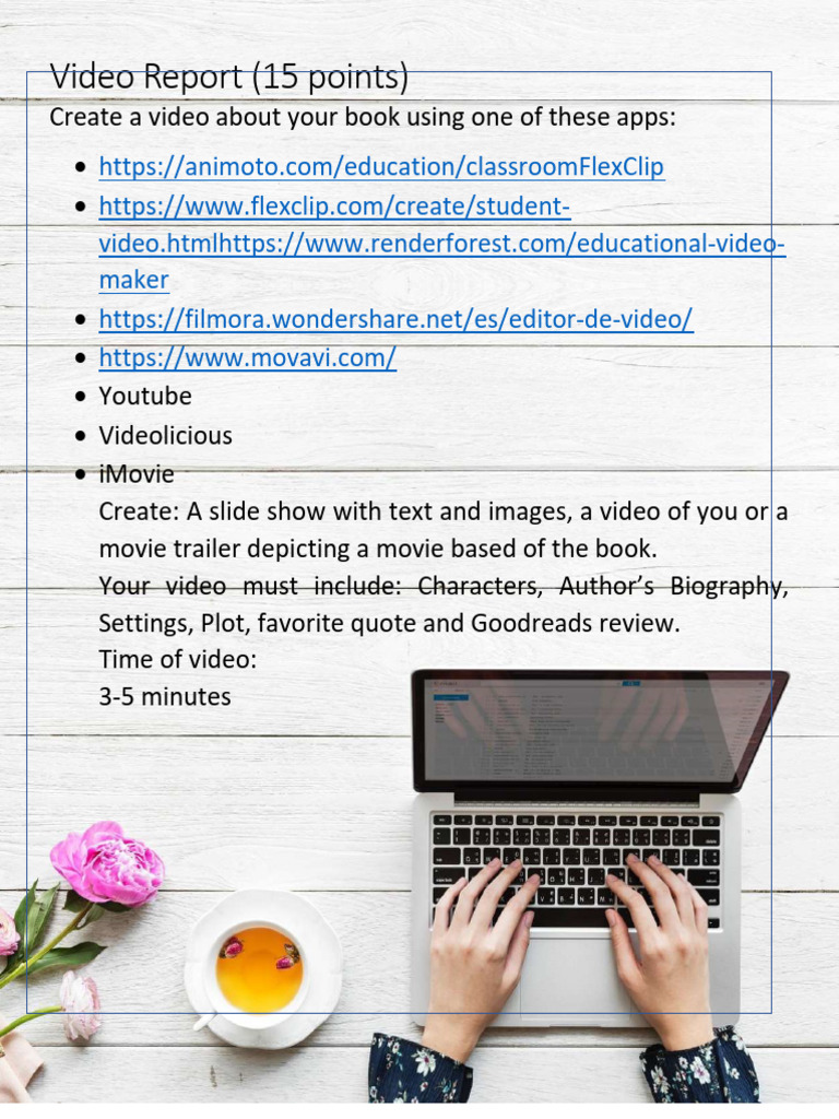 Video Book Report Rubric | PDF