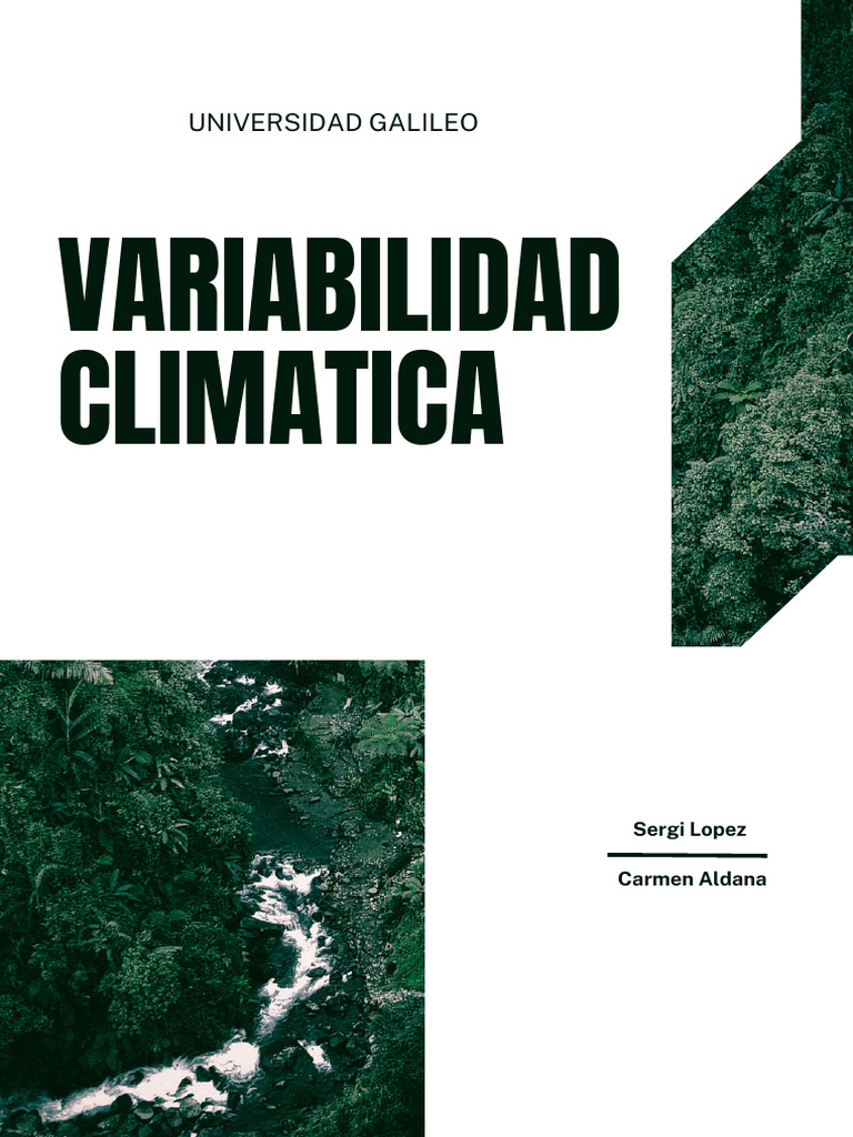 Variabilidad Climatica en Guatemala | PDF | Ciencia y matemáticas