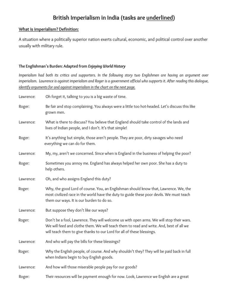 British Imperialism in India - Hailley Vera, Nikhil Muvva | PDF