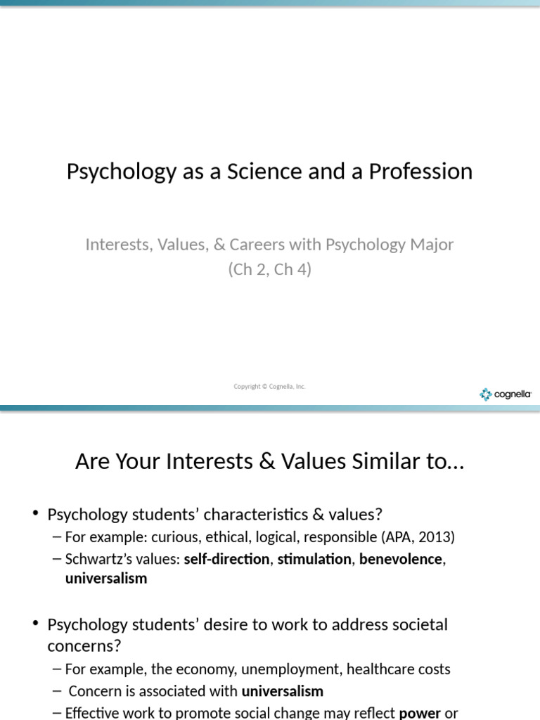 ch04 Interests Values Careers | PDF