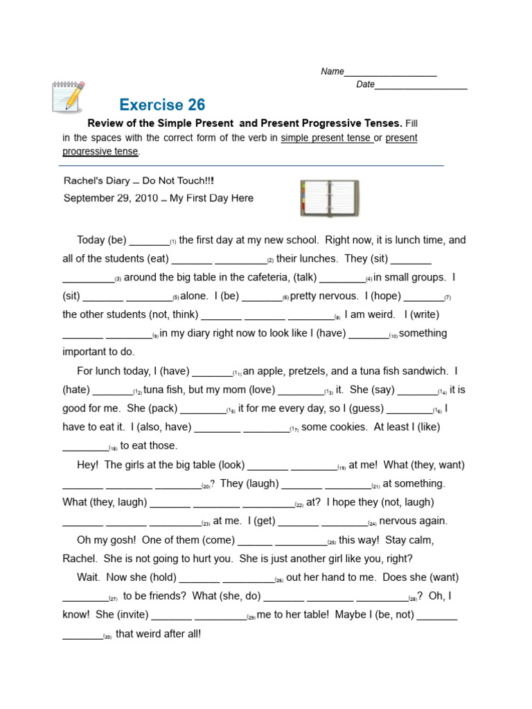 Present_Tense_Exercise_26. | PDF