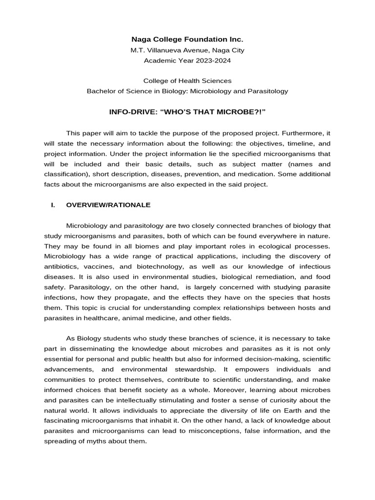 MICRO&PARA MILESTONE 1 To Print | PDF