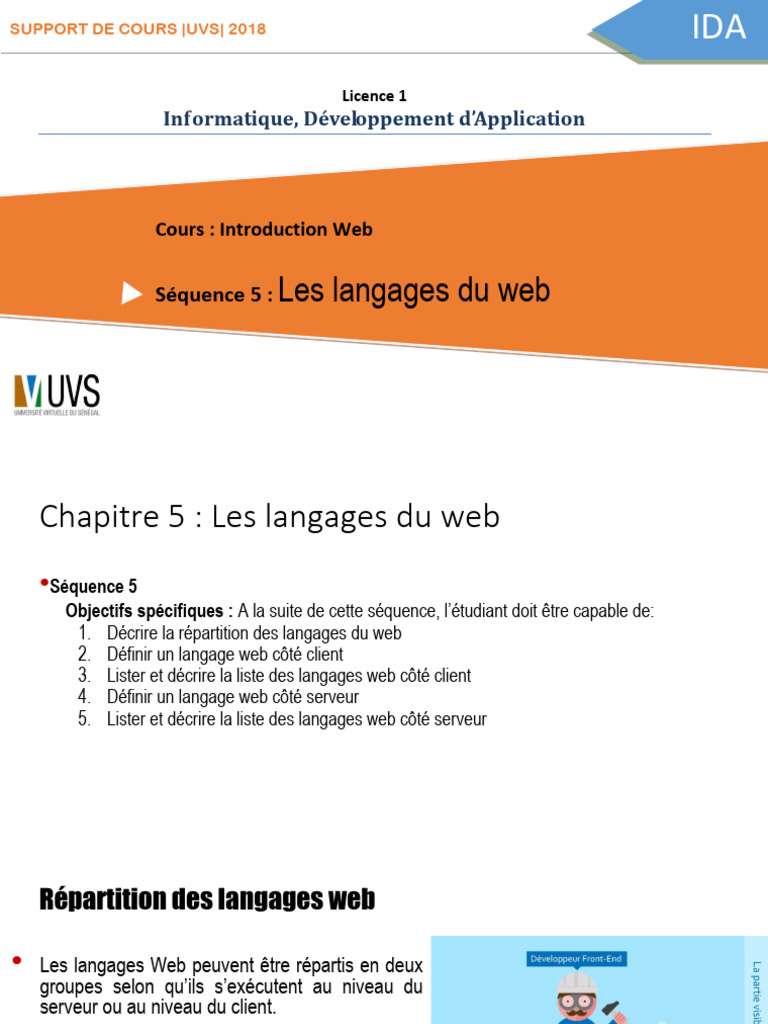 Séquence 5 - Les Langages Du Web | PDF