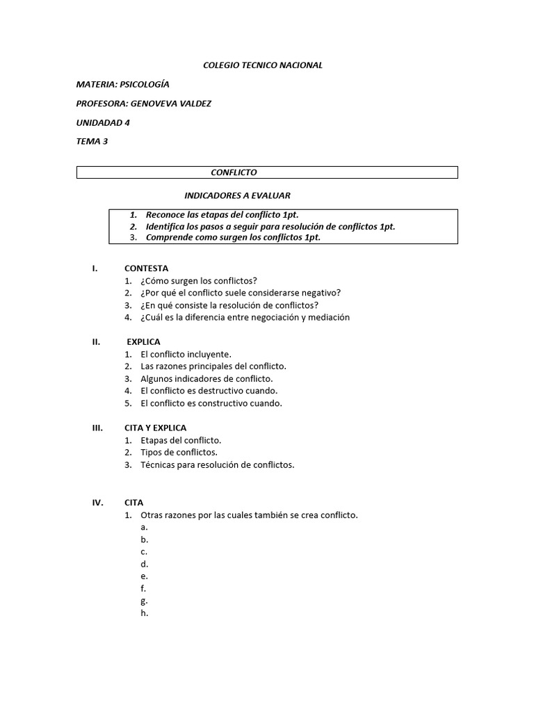 PS.UNIDAD 4. TEMA 3 | PDF