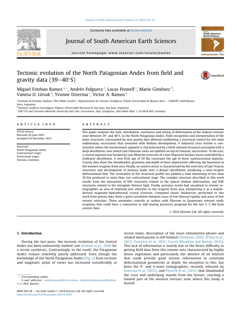 ramos tectonic evolution 2014 | PDF