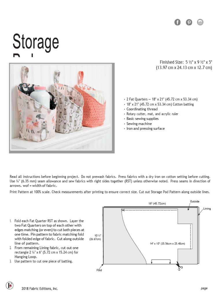 Storage Pods Instr | PDF