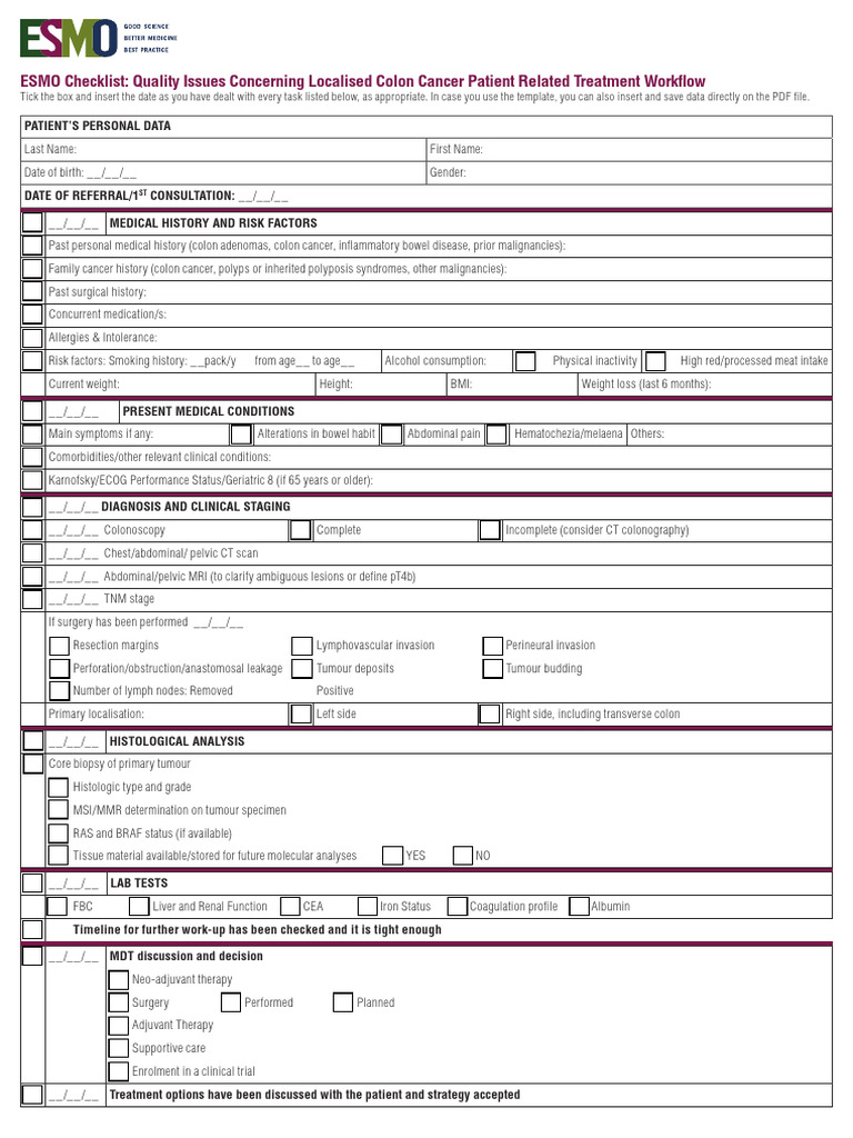 2 ESMO-Checklist-Quality-Issues-Concerning-Localised-Colon-Cancer ...
