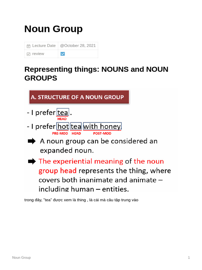 Noun_Group | PDF