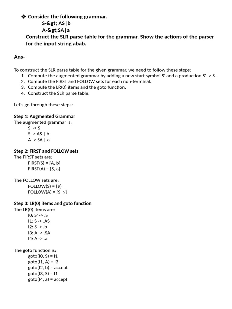 Compiler Design - CA2 Assignment | PDF