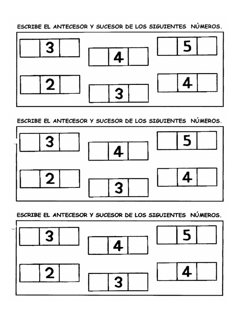 Antecesor y Sucesor 1 | PDF