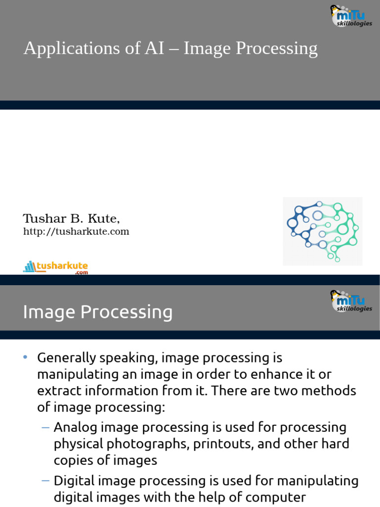 Applications of AI Image Processing | PDF