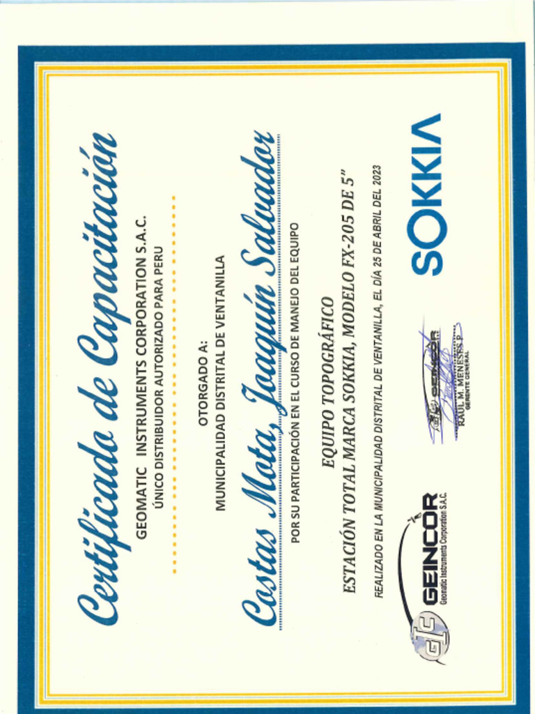 3° Capacitacion Sokia | PDF