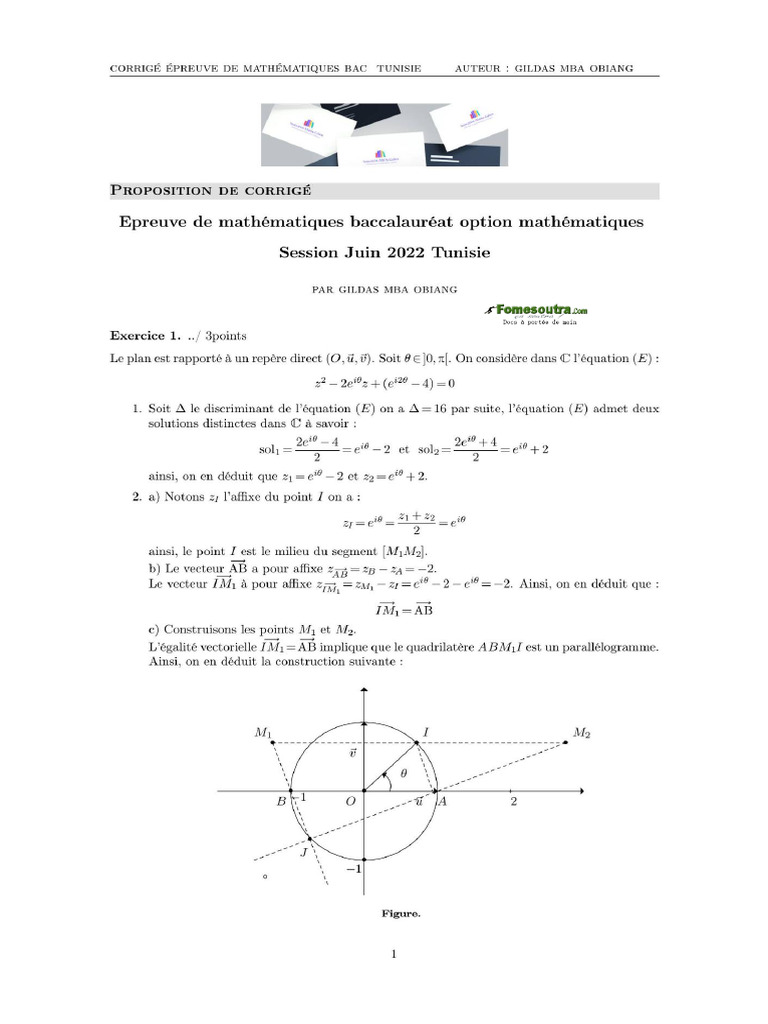 Bac Sciences Tunisie 2022 | PDF