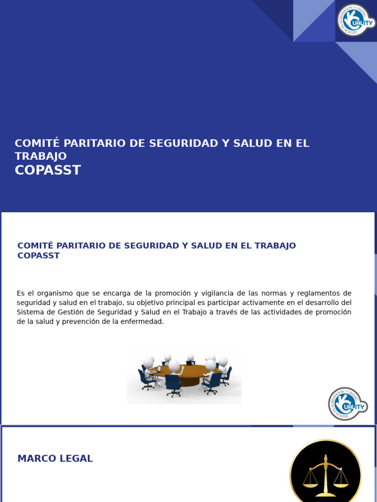 Cap. Funciones y Responsabilidades Copasst | PDF