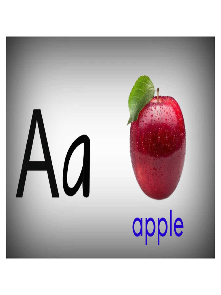 English Alphabets A To Z With Pictures | PDF