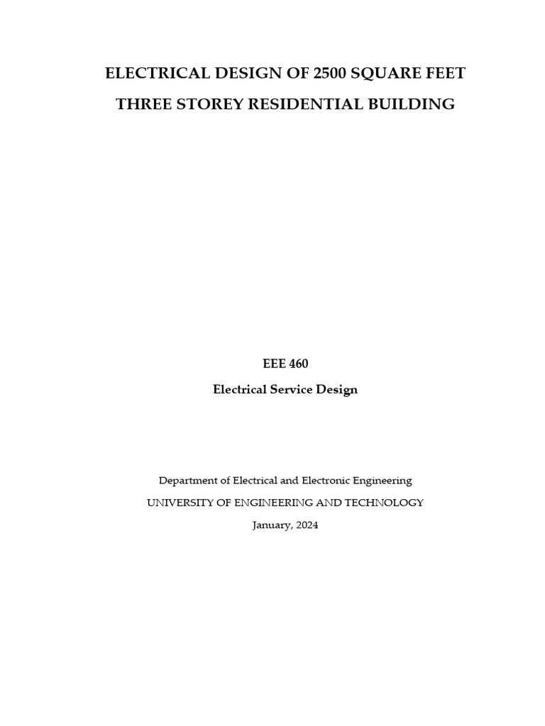 Electrical Design | PDF