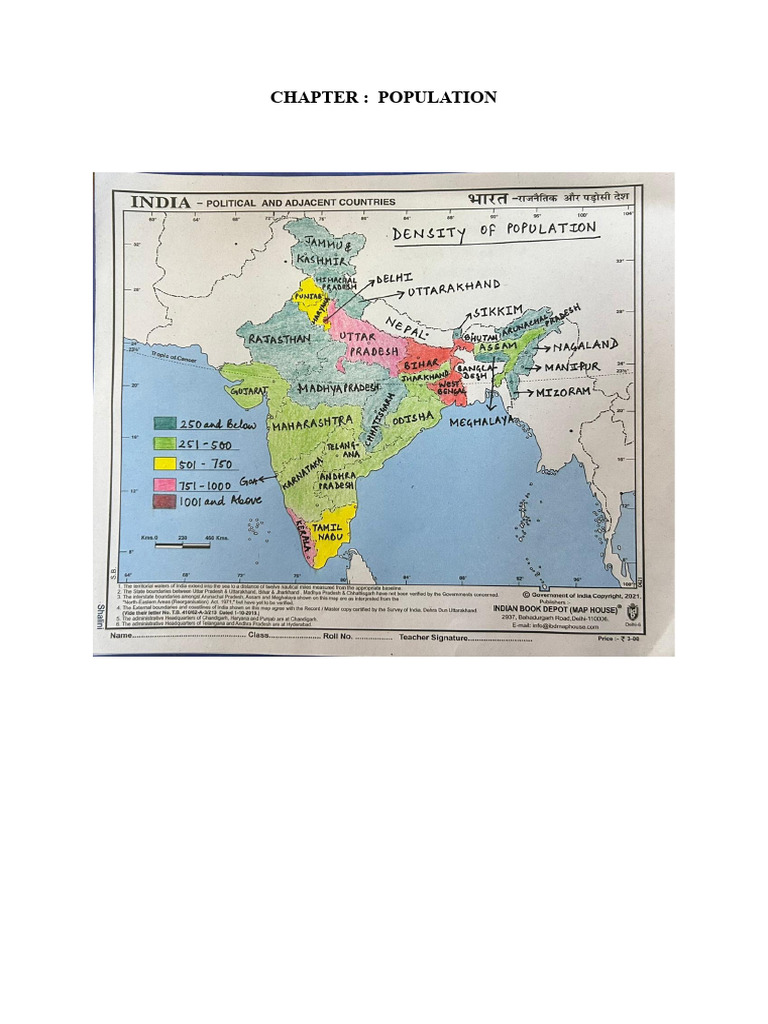 Class9 Chapter Population Map | PDF