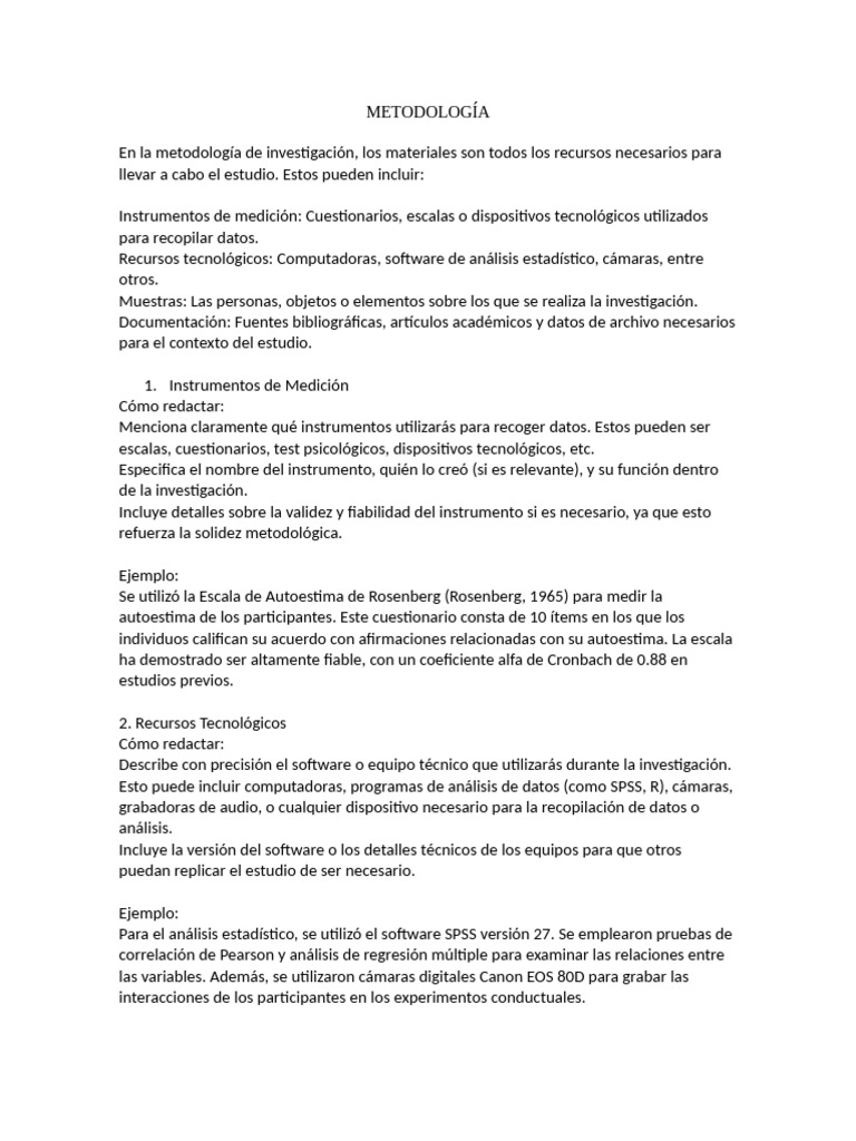 Metodología Capitulo 2 | PDF