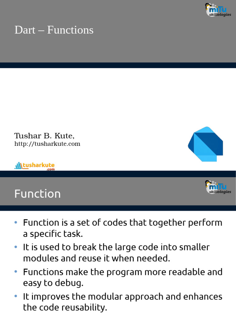 Dart Functions | PDF