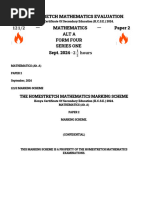 Kcse Replica Math Pp2 2025 | PDF | Circle | Area
