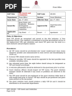 SOP Example - VIP Handling | PDF | Business