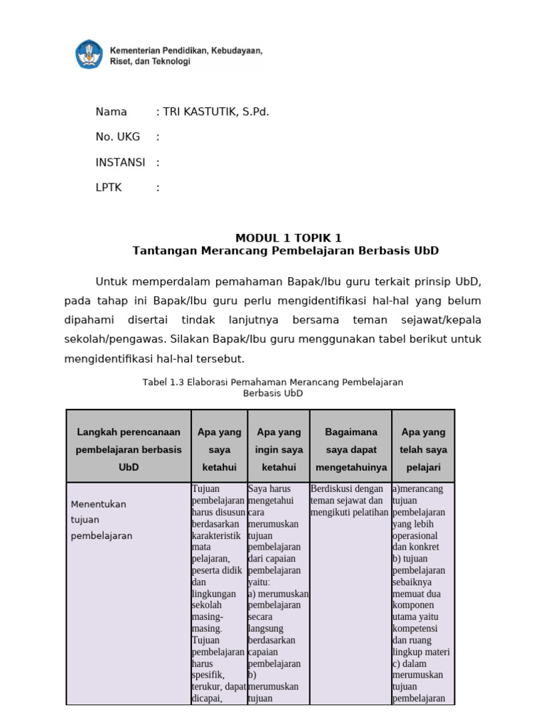 PMM PPG Modul 1 | PDF