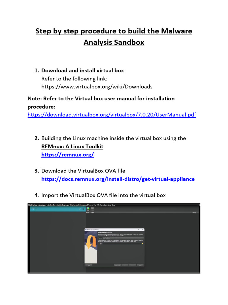 1-Installing Malware Analysis Sandbox-26-07-2024 | PDF
