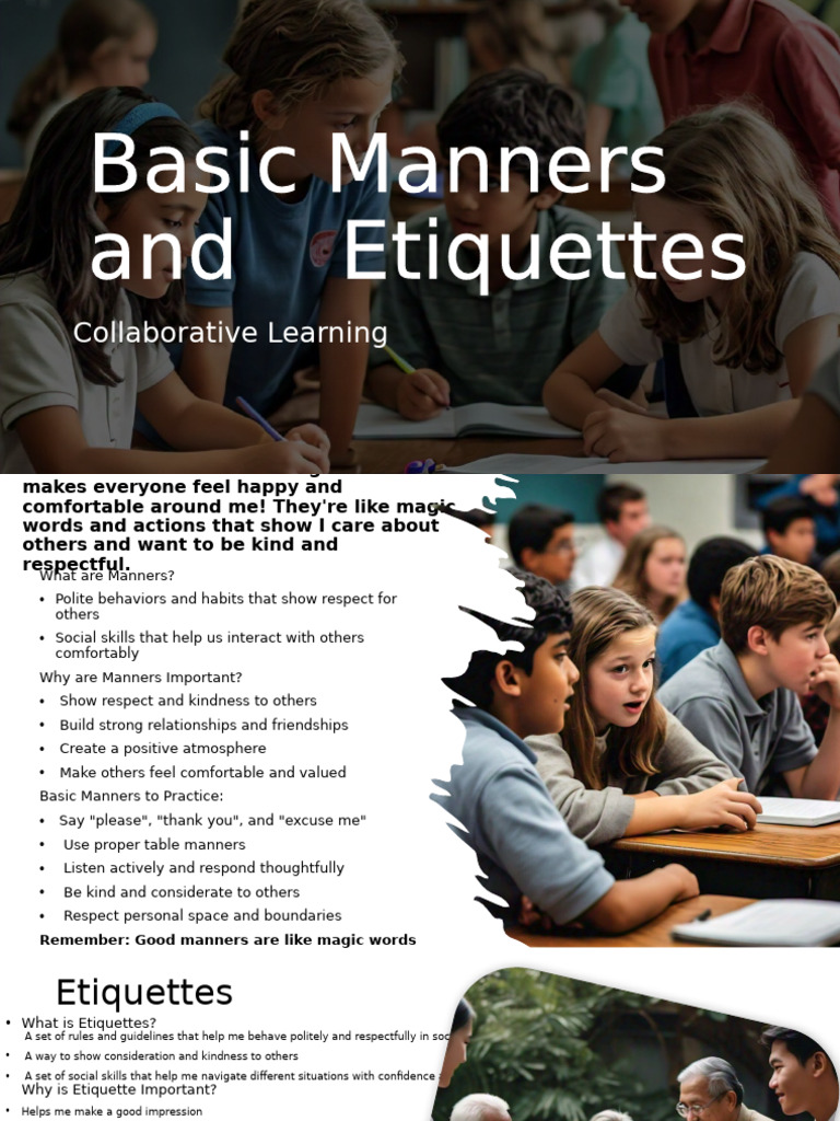 Basic Manners and Etiquettes | PDF