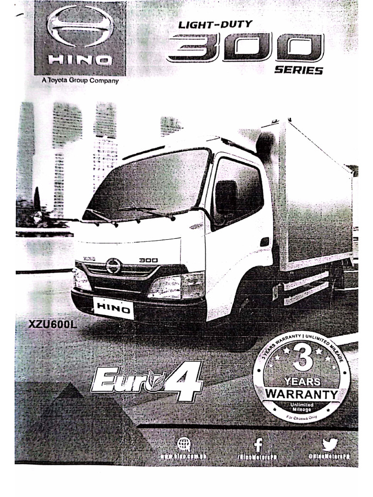 Hino 300 Specification Hino Specification | PDF