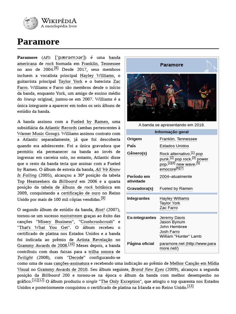 Paramore | PDF