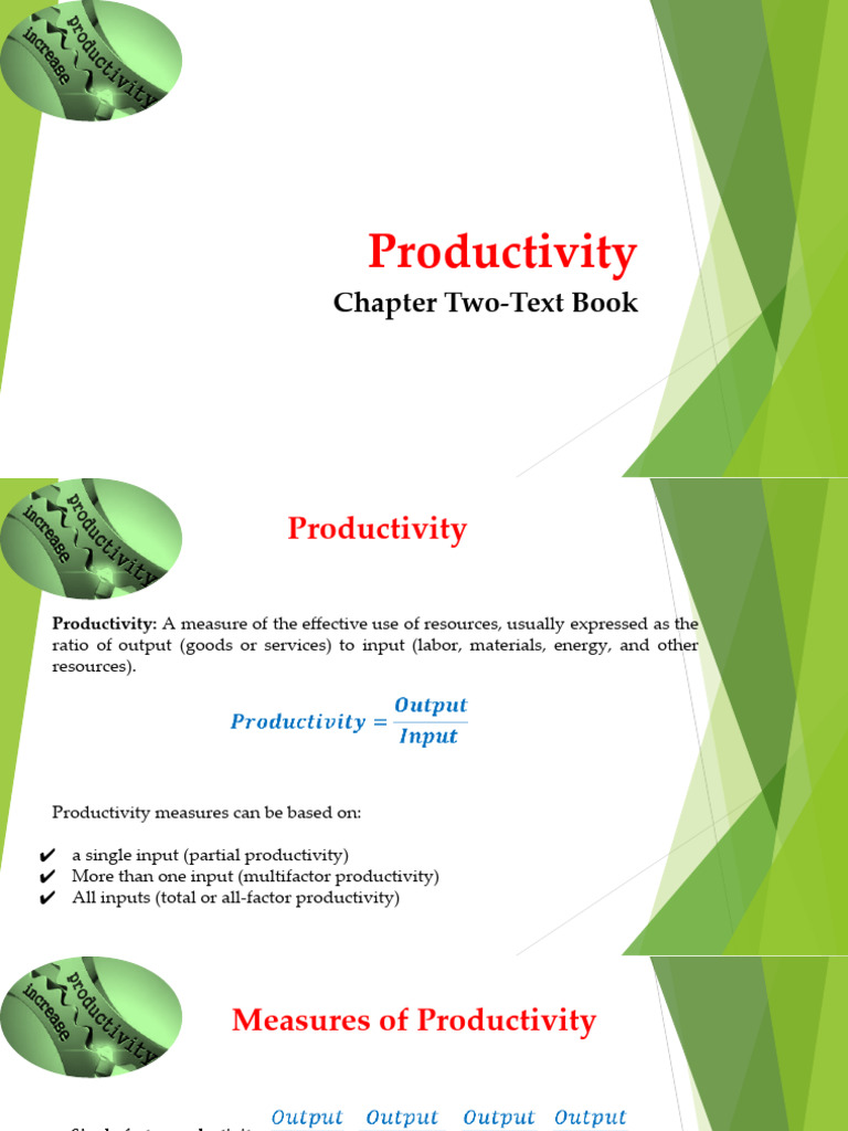 Lecture Two Productivity | PDF