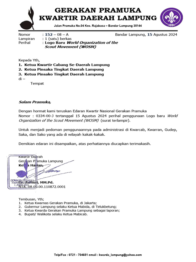 Logo Baru WOSM untuk Pramuka 2024 | PDF