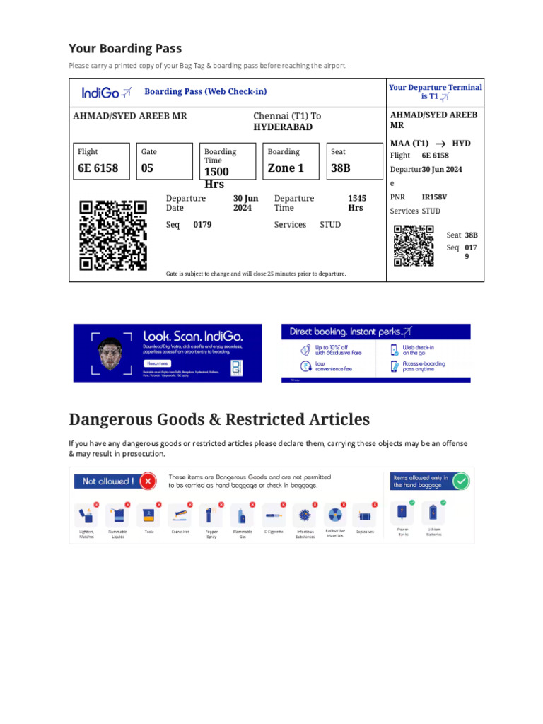 Maa Hyd Boarding Pass | PDF