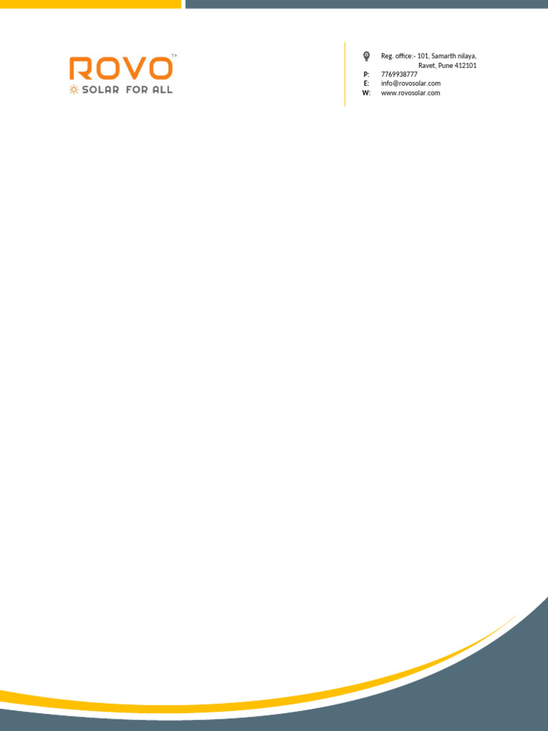 ROVO SOLAR LETTERHEAD Blank | PDF