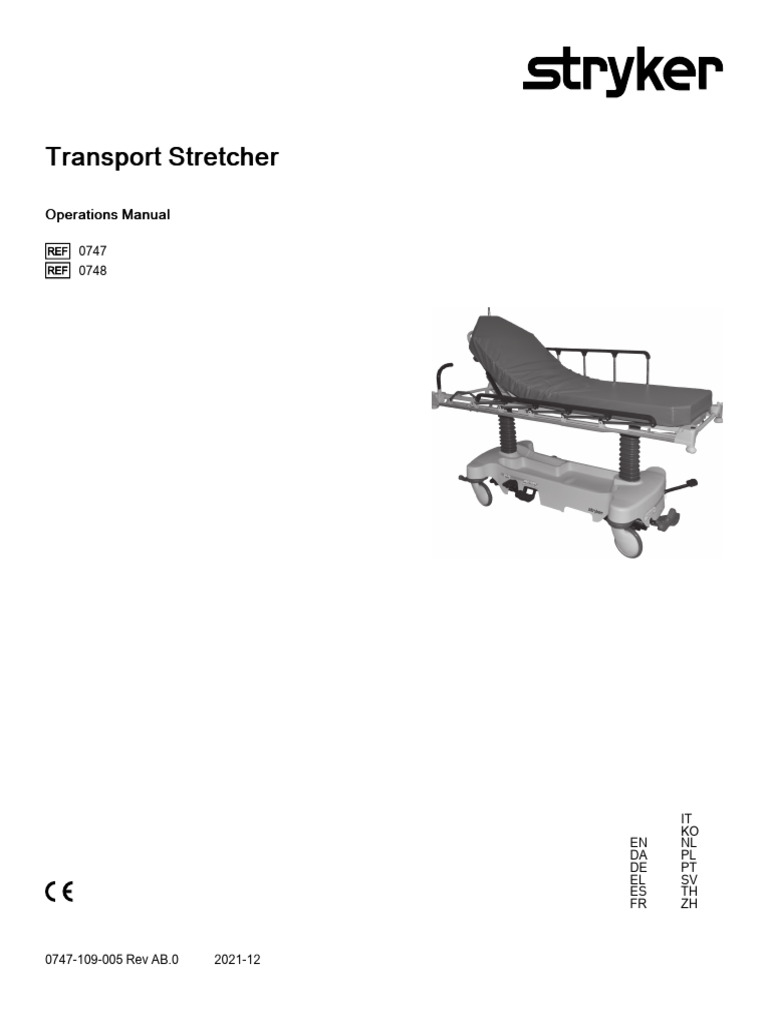 Camilla Stryker ST104 (747-748) - Manual de Uso - 0747-109-005AB | PDF