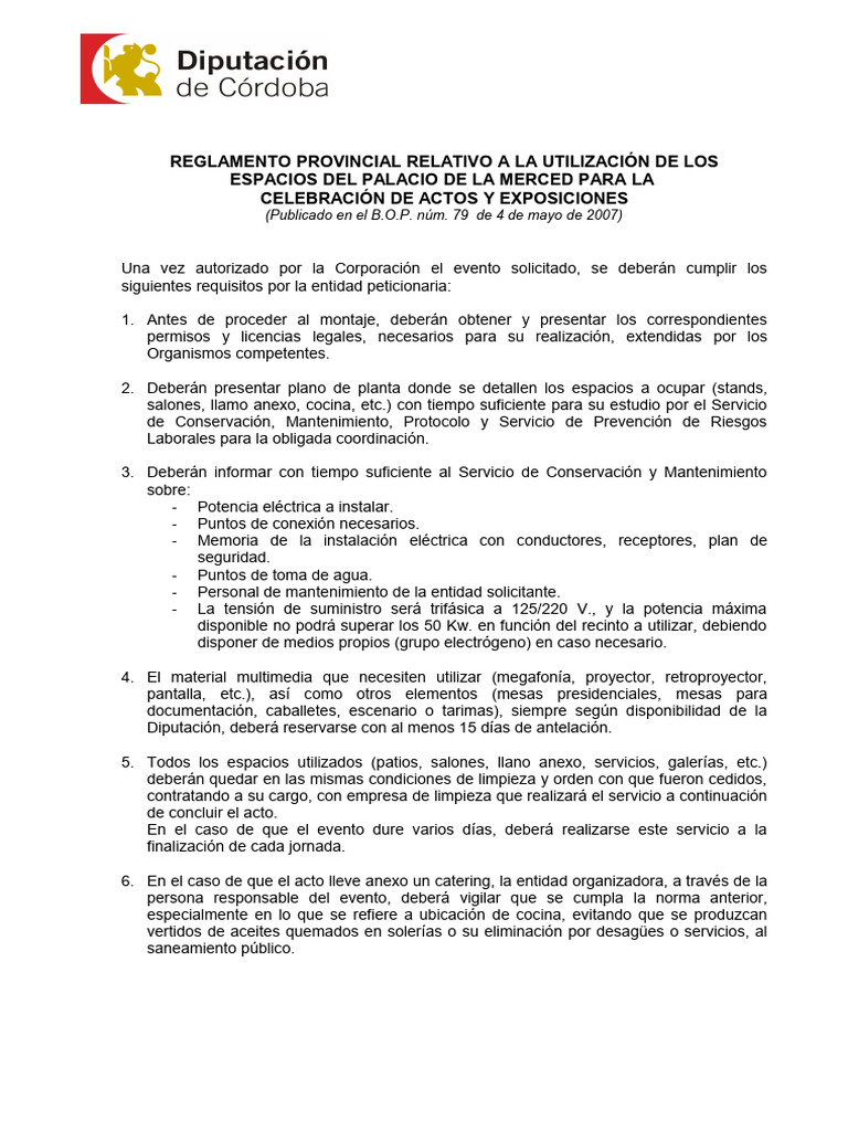 Reg Lament Ou So Espacio s | PDF