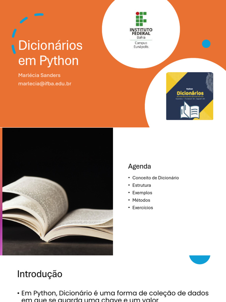 Slide Dicionario Python | PDF