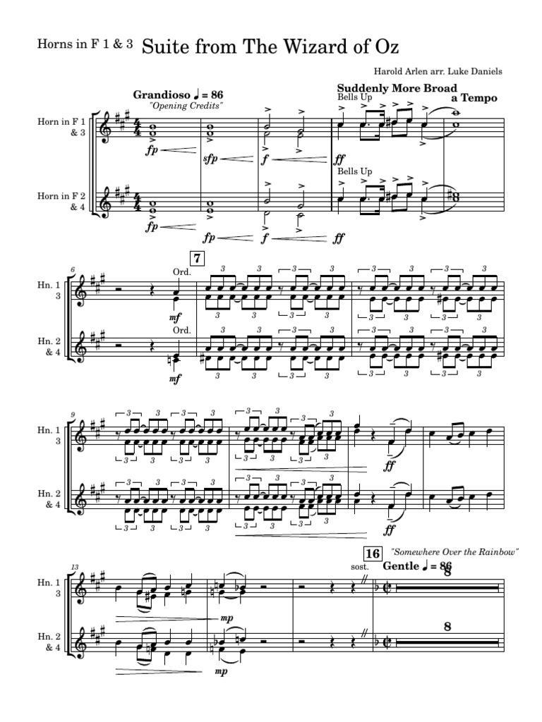 Wizard of Oz Full-Horns | PDF