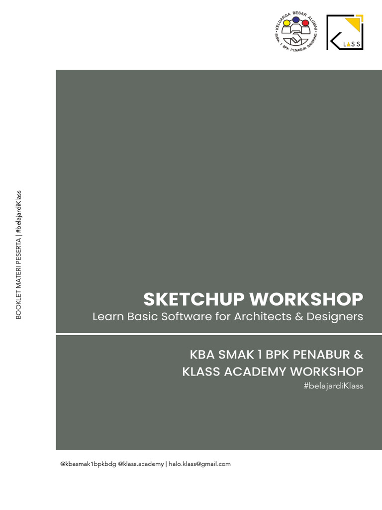 Booklet Peserta - SKETCHUP Workshop | PDF | Sketch Up | Computing