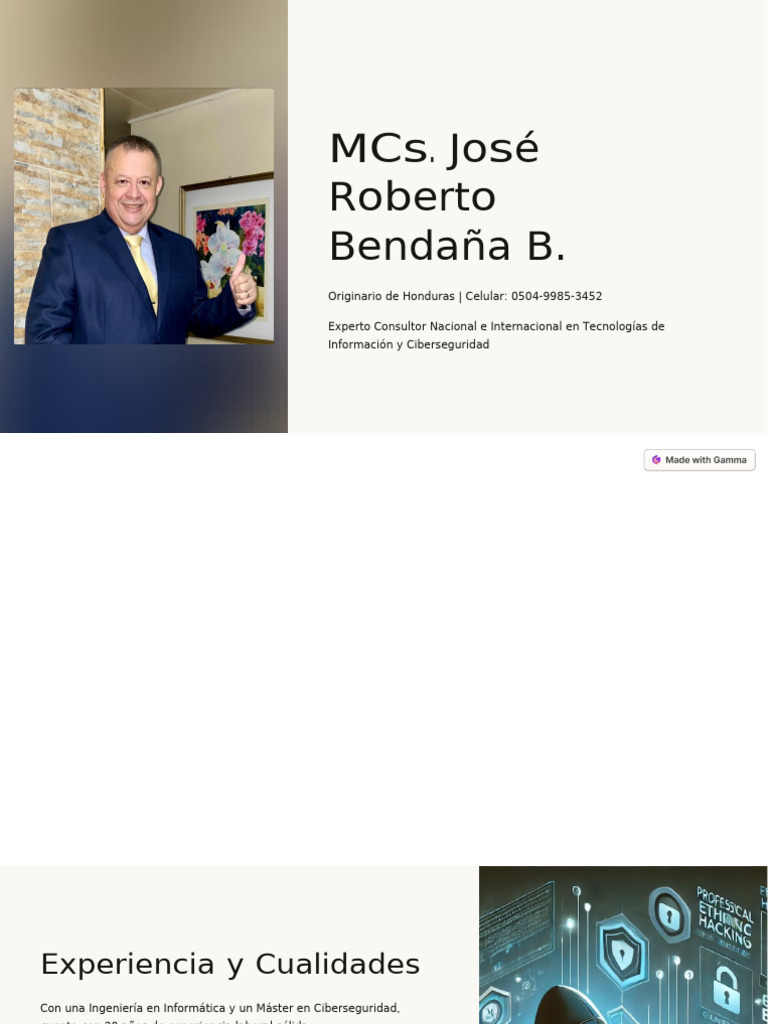 MCs Jose Roberto Bendana B 1 | PDF | La seguridad informática | Seguridad