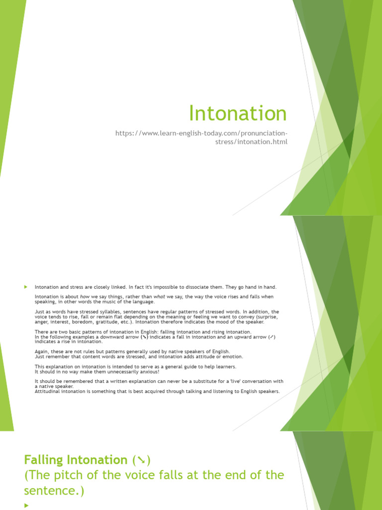 Intonation | PDF