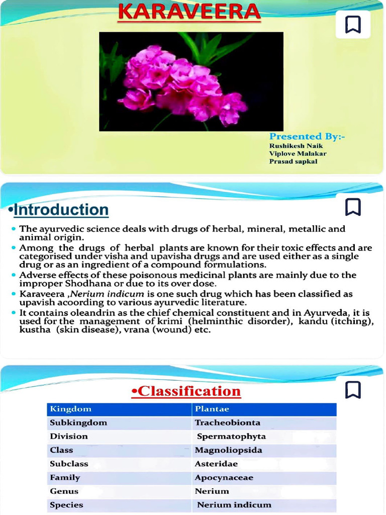 Karveer Poisoning | PDF