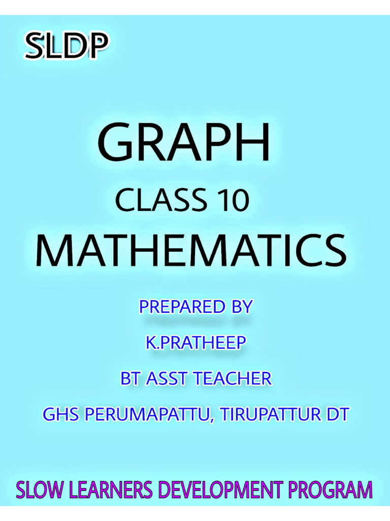 10th Maths Graph Slow Learners Study Material Tamil Medium PDF Download | PDF