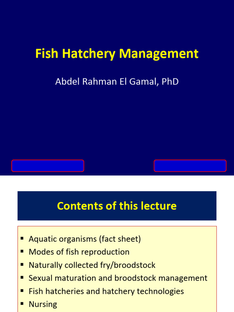 Fish Hatchery Management Updated 2019 Version | PDF