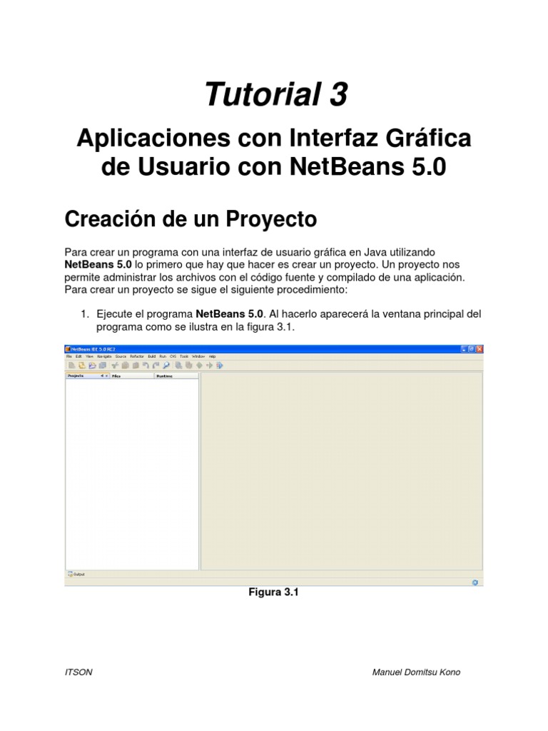 Tutorial 3 Guis Con Netbeans 5 Ventana Informática Point And
