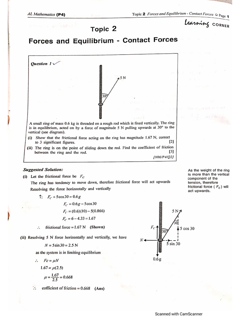 forces and equilibrium | PDF