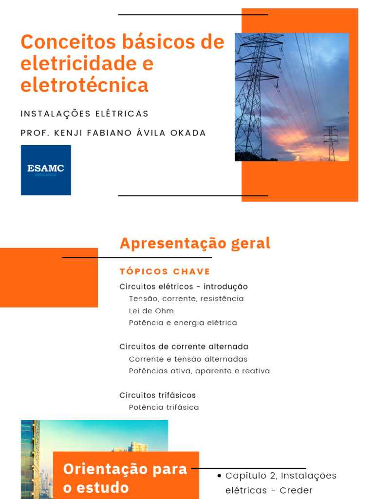 Aula 2 - Conceitos Básicos de Eletricidade e Eletrotécnica | PDF