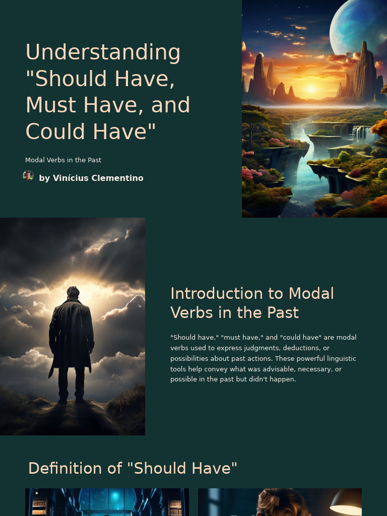 Understanding Should Have Must Have and Could Have | PDF