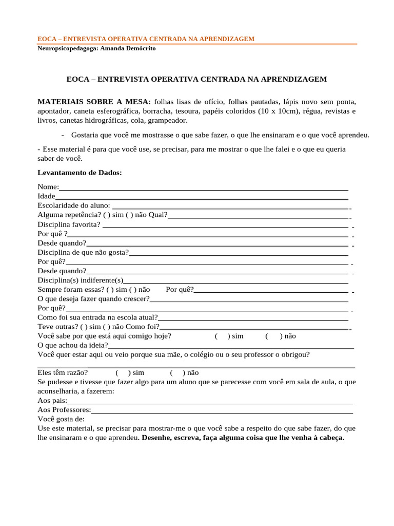 Modelos de EOCA | PDF