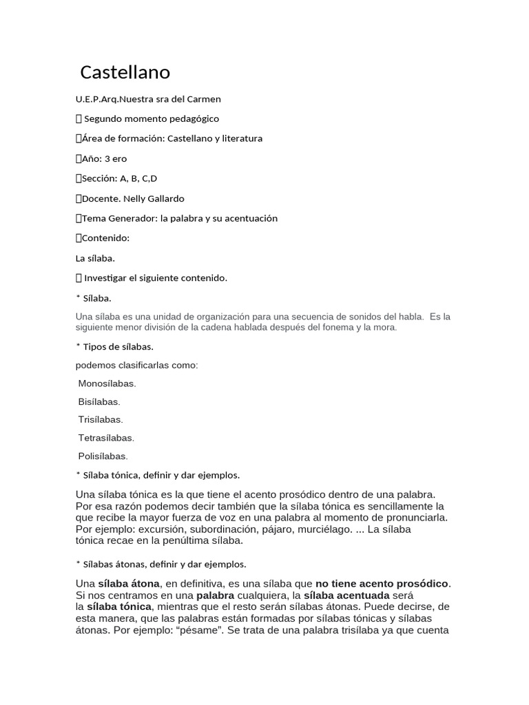 Castellano | PDF
